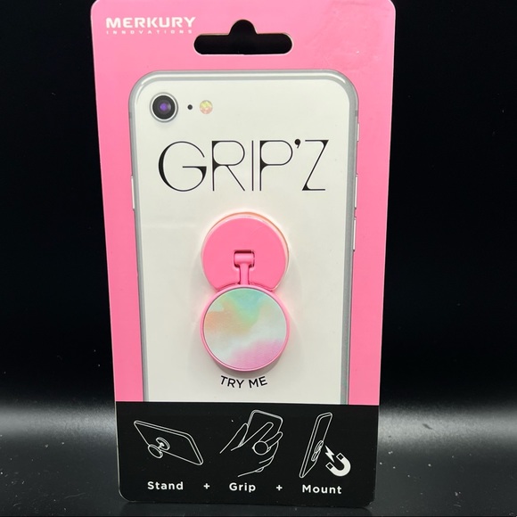 merkury | Accessories | Merkury Gripz Airbrushed Pastel Pink Tyedye ...